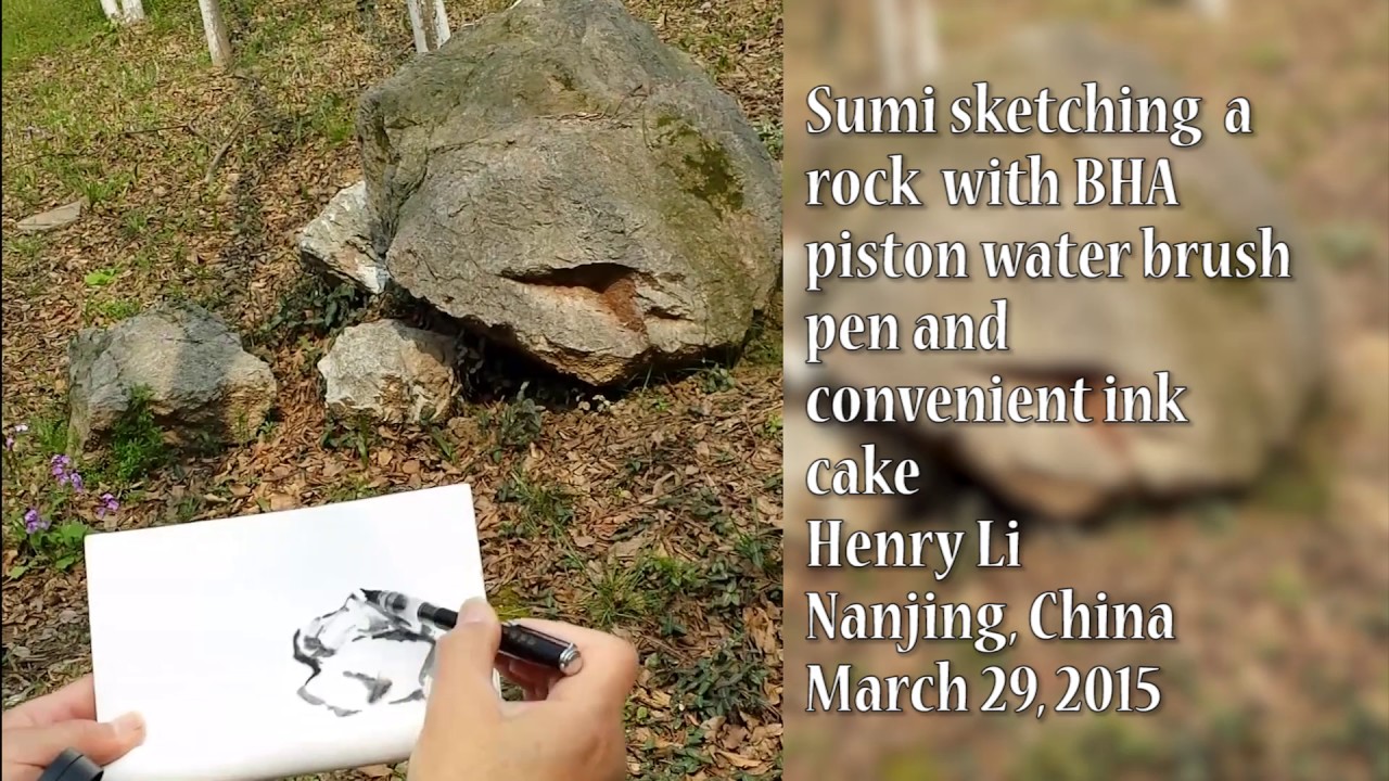 Henry Li painting rocks in Nanjing(2015) - YouTube