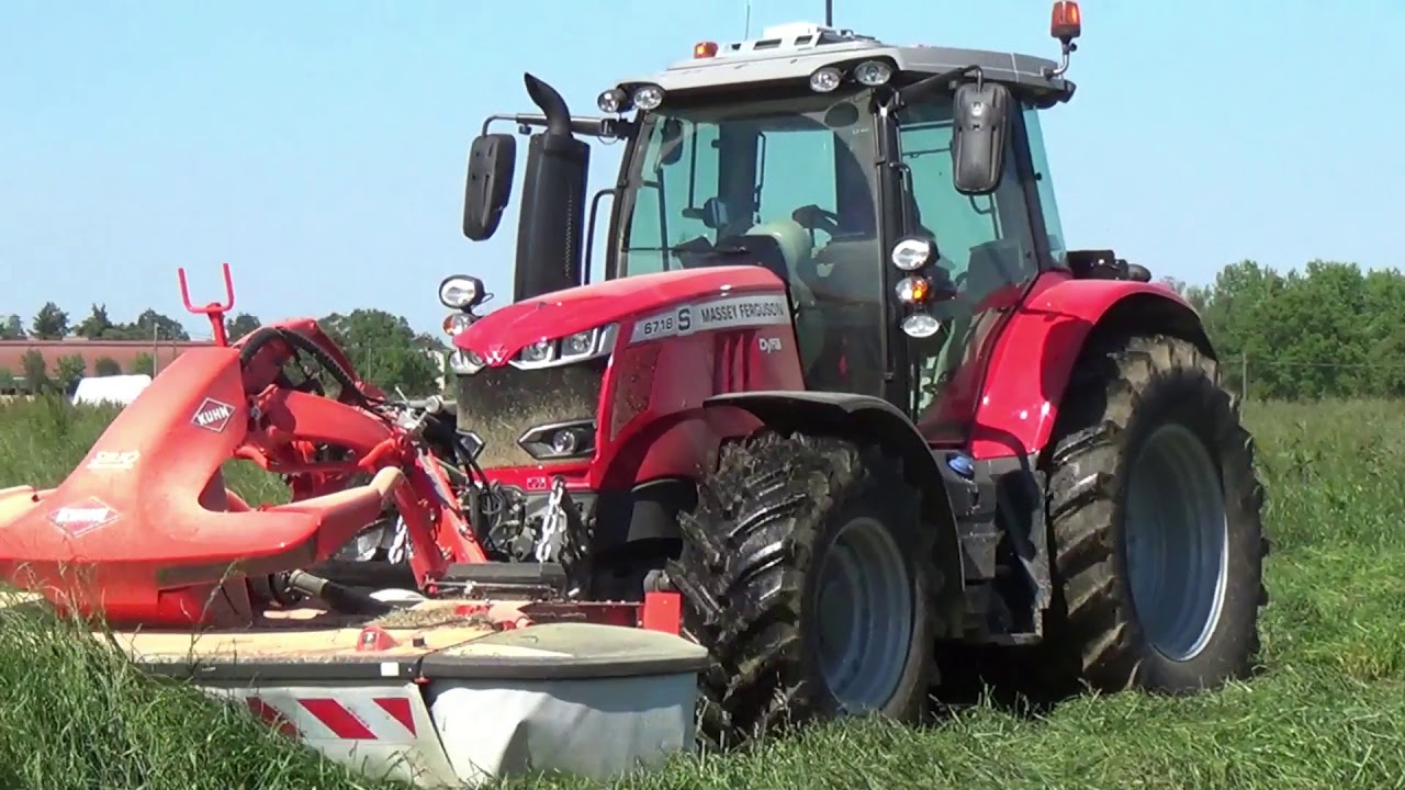 Massey Ferguson MF 6718S hi-tech, hi-power - YouTube