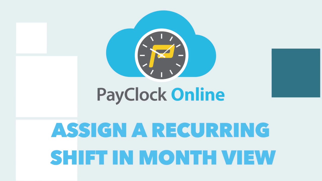 Lathem PayClock Online - Shifts and schedules - YouTube