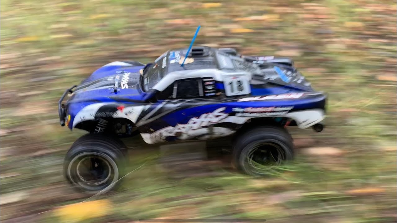 Traxxas Monster Slash with Duratrax six pack tires - YouTube