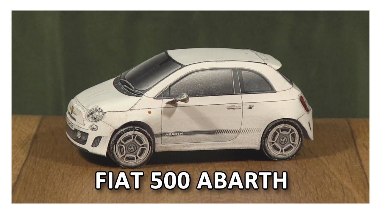 DIY Fiat 500 Abarth Paper Model - YouTube