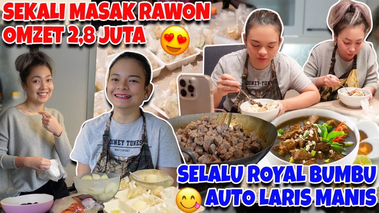 JUAL RAWON 30 PORSI UNTUK TETANGGA DI BELANDA !!! DAGING DAN REMPAHNYA ...