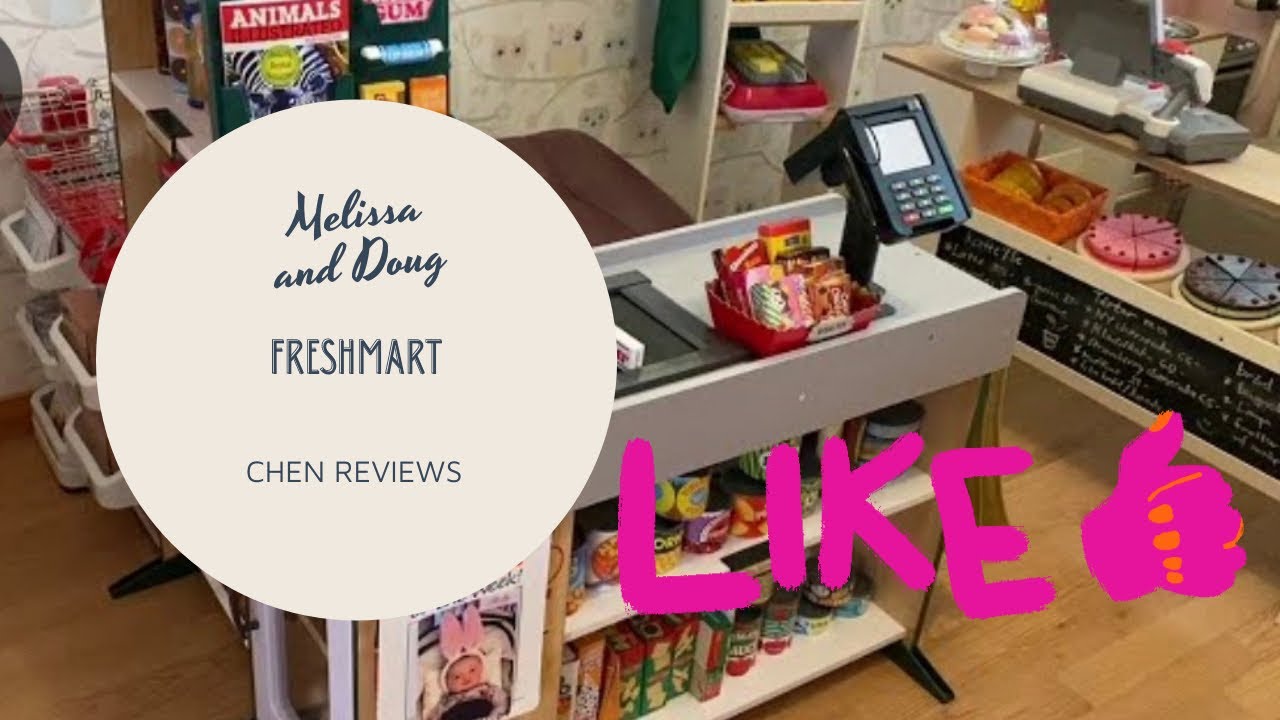 Melissa and doug Freshmart grocery playset - YouTube