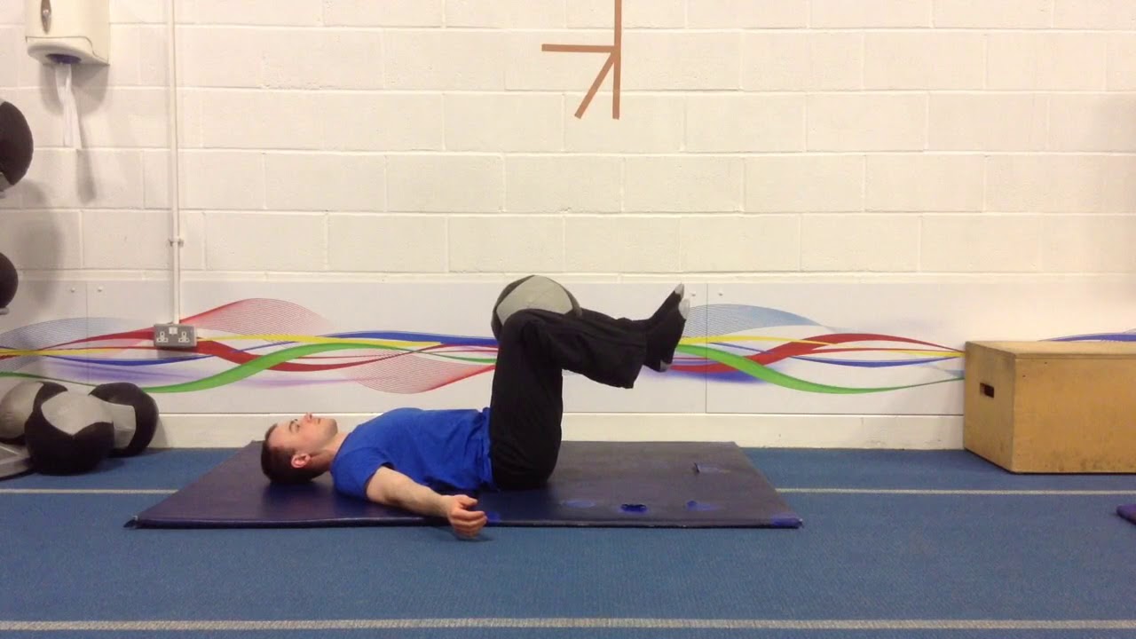 90 90 Adductor Squeeze With Med Ball Youtube