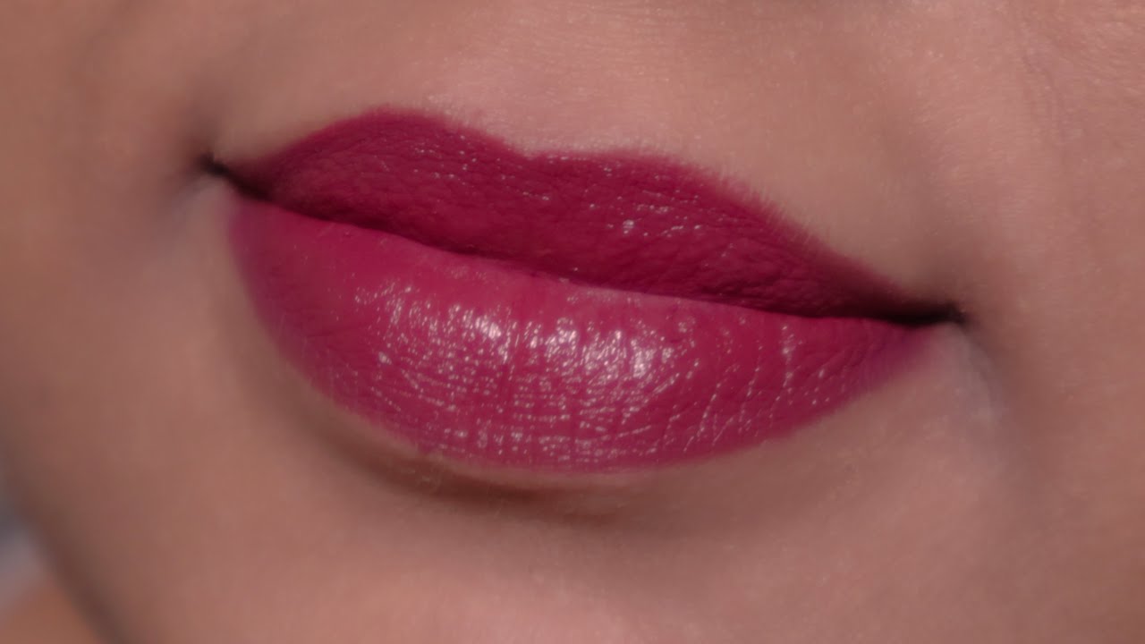 #9 Glossy magenta lipstick tutorial 👄👄how to turn matte lipstik into ...