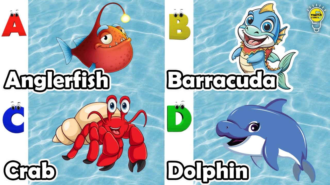 ABC Sea Animals song | Learn Alphabets | English and Animals for Kids ...