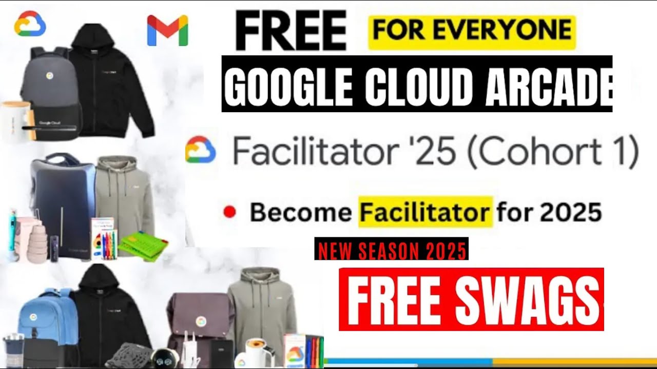 How to become a Cloud Arcade Facilitator| Free Google Cloud Swags 25 ...