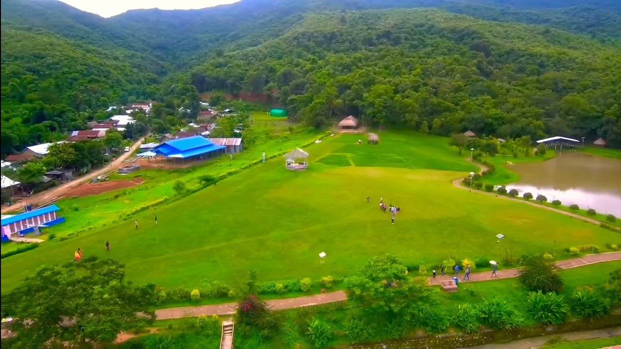 Drone video Andro Park manipur - YouTube