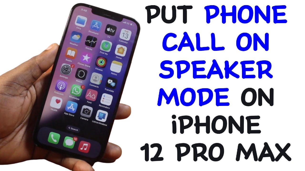 How to Put Phone Call on Speaker Mode on iPhone 12 Pro Max - YouTube