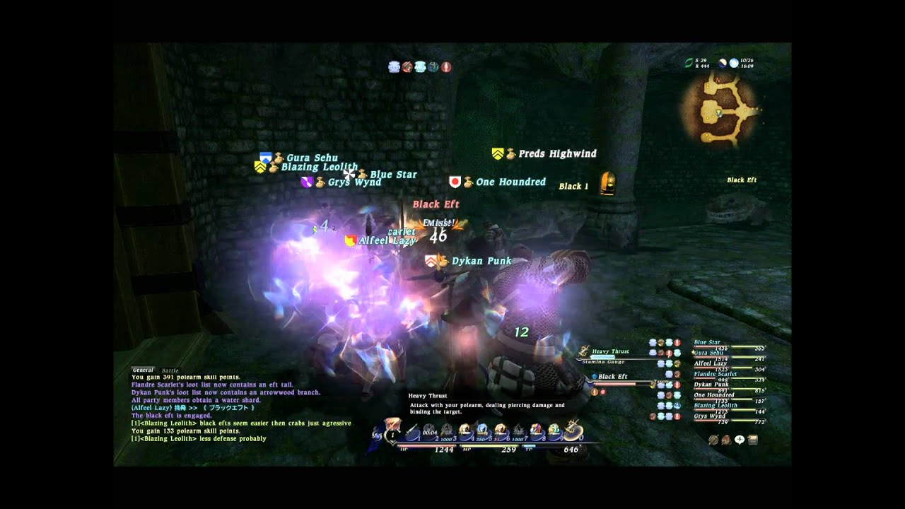 FFXIV Black Eft EXP Party Level's 26 to 31 - YouTube