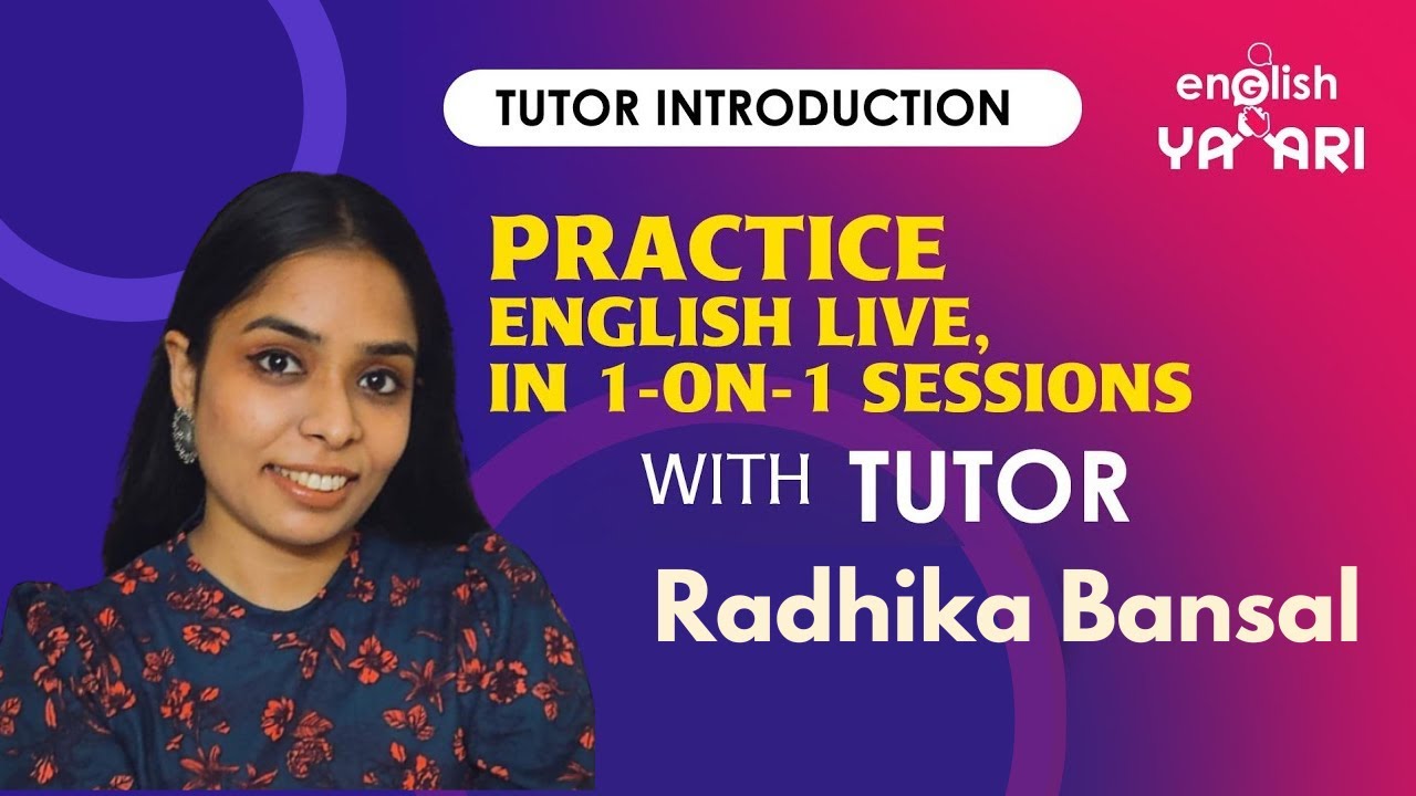 Meet Our Tutor Radhika Bansal | Practice English Live, in 1-on-1 classes with friendly tutors ...