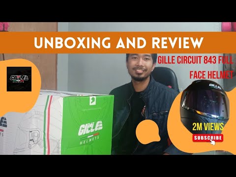 Gille Circuit 843 Full Face Helmet (Matte Black) Unboxing - YouTube