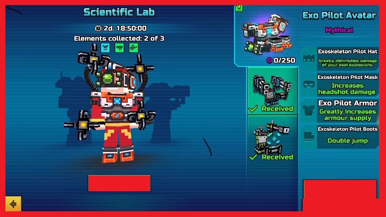 pixel gun 3d - exo pilot avatar - review ( OMG) - super - YouTube