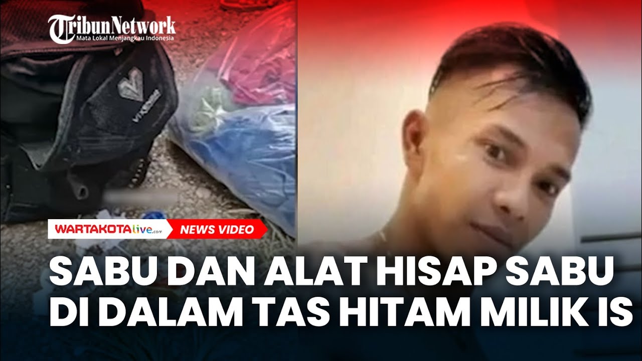 Polisi Menemukan Sabu dan Alat Hisap Sabu di Dalam Tas Hitam Milik IS ...