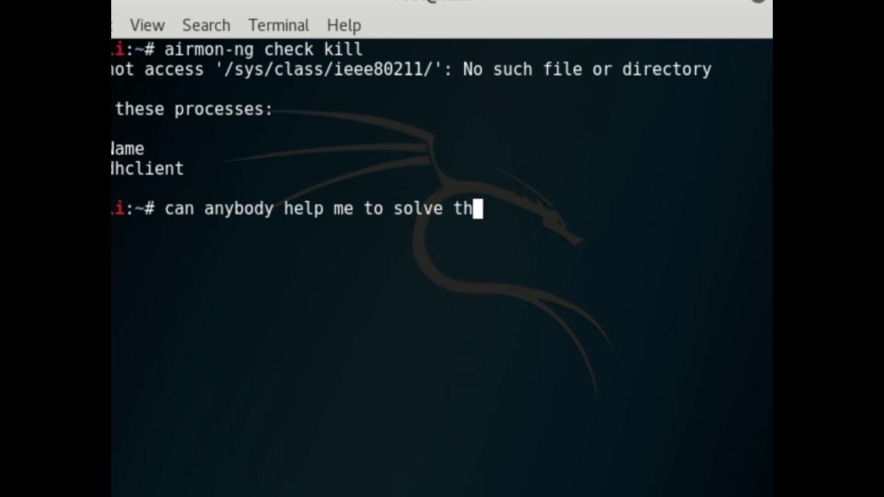 ls: cannot access '/sys/class/ieee80211/' : No such file or directory | Problem in vmware kali ...