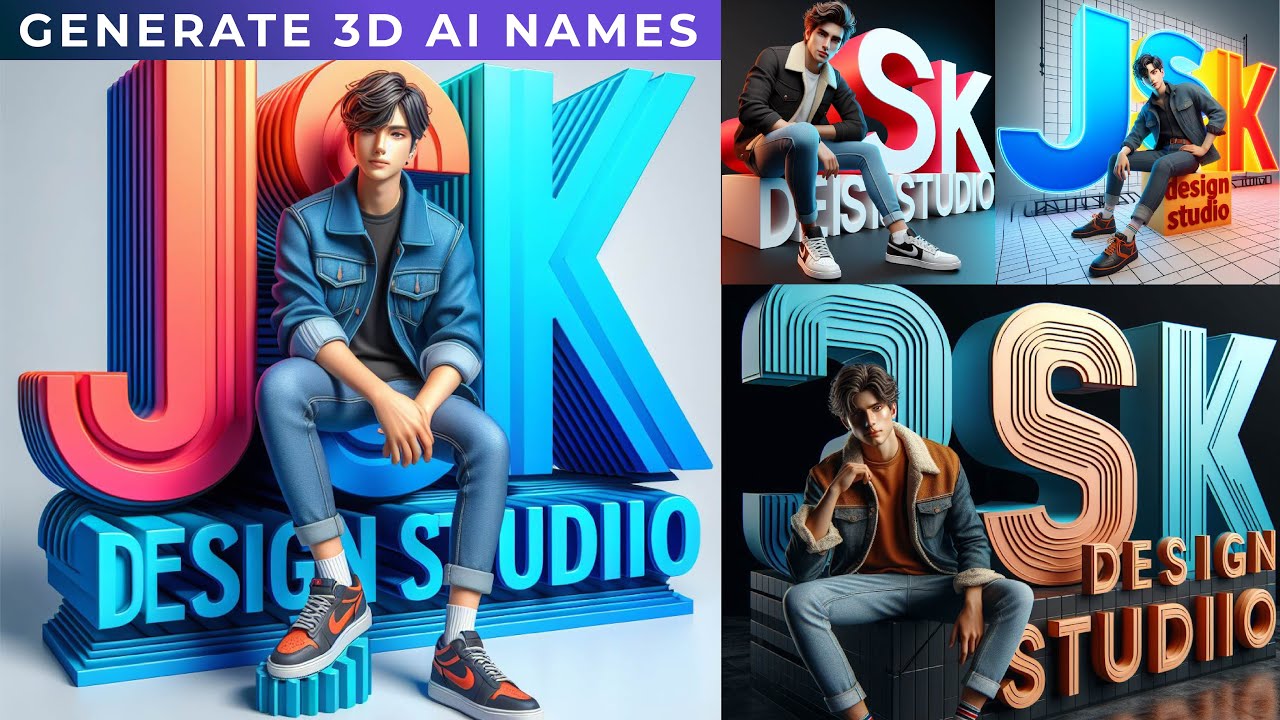 How To Generate 3D Ai Text Effect Images with Bing ai - viral editing ...