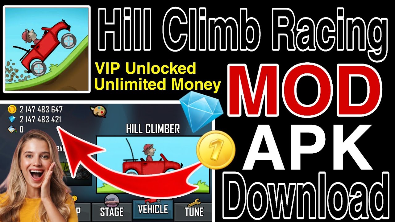 Hill Climb Racing Mod APK | Hill climb racing unlimited money | Hill ...