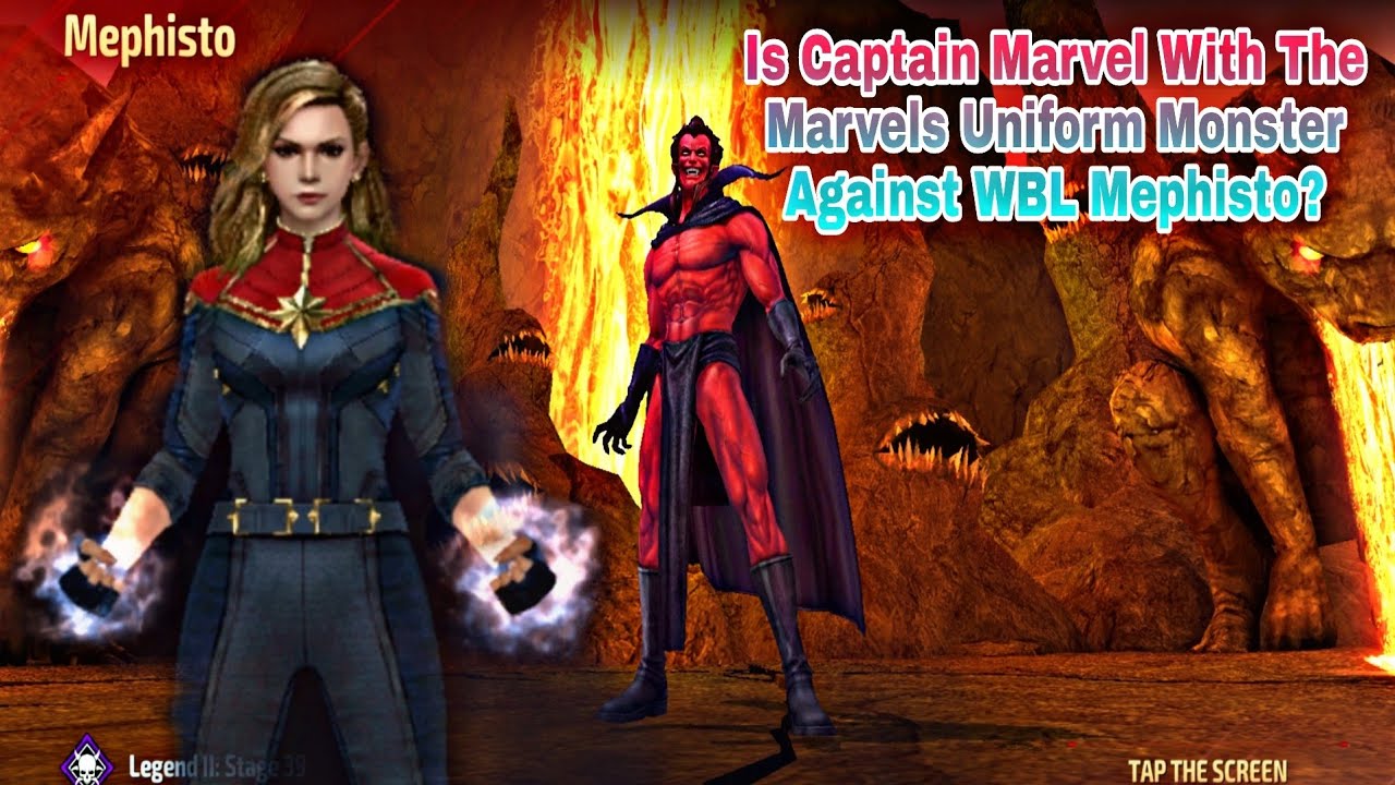 Is Captain Marvel With The Marvels Uniform Monster Against WBL Mephisto ...