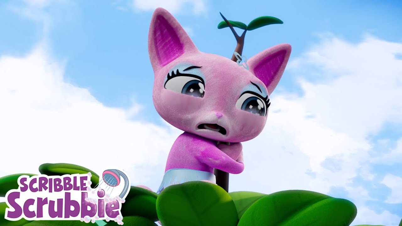 NEW! FEAR of HEIGHTS 🍎 CAT in a TREE 🐈‍⬛ Crayola Scribble Scrubbies ...