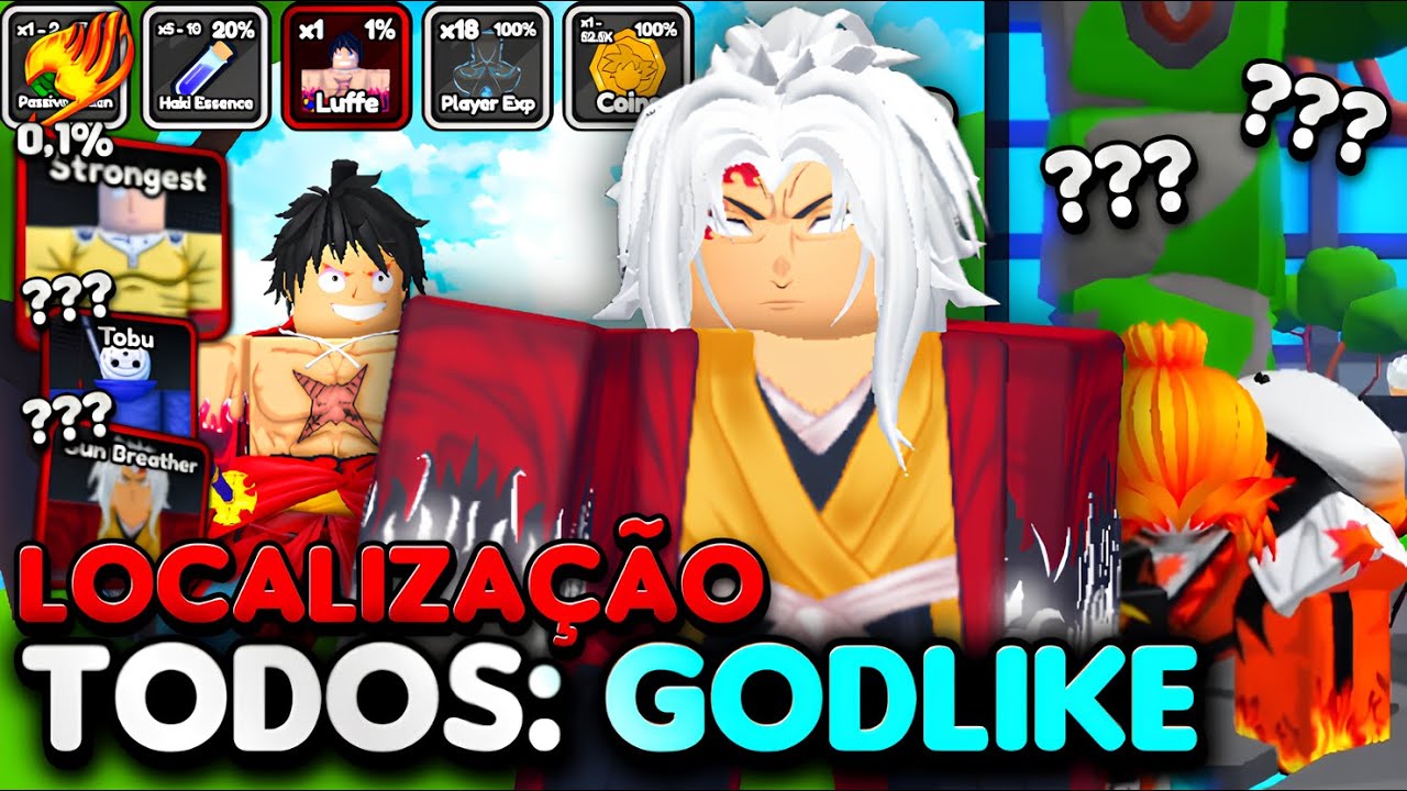 TODOS os Secrets GODLIKE do Anime Advance! (Localização + Multiplicador ...