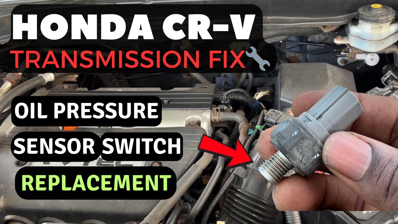 Honda CR-V Transmission Pressure Sensor DIY Fix (2007–2009) P0848 - YouTube