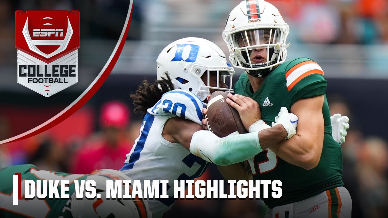 Duke Blue Devils vs. Miami Hurricanes | Full Game Highlights - YouTube
