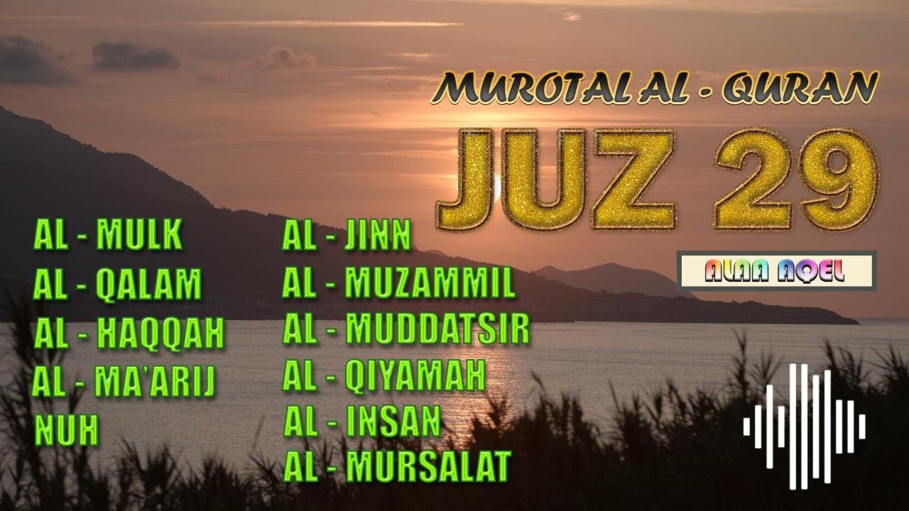 Murotal Al Quran Juz 29 ( Alaa Aqel ) - YouTube
