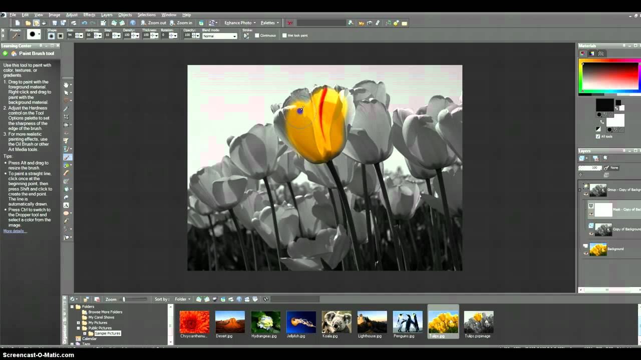Photoshop Tutorial- Color over Black and White - YouTube