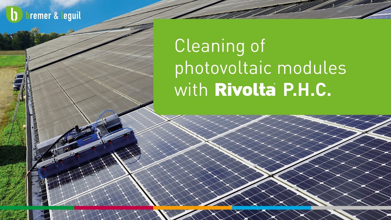Cleaning of photovoltaic modules with Rivolta P.H.C. - YouTube