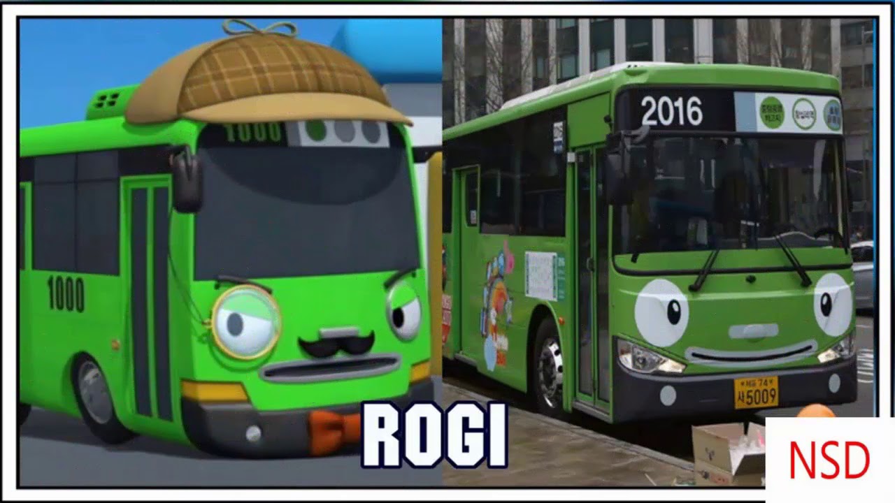 The Little Bus Tayo Characters in Real Life - #Cartoon IRL - YouTube
