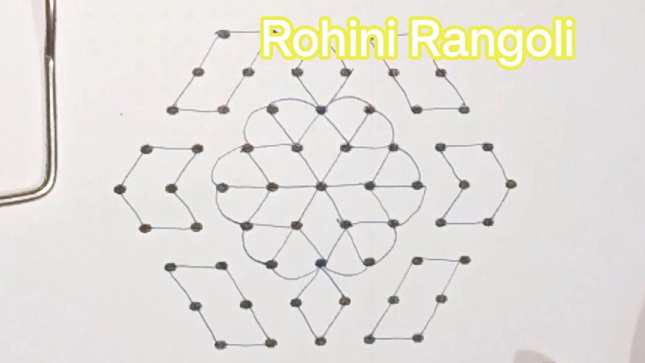 Easy dots rangoli designs for daily 9x5 dots kolam | thipkyanchi ...