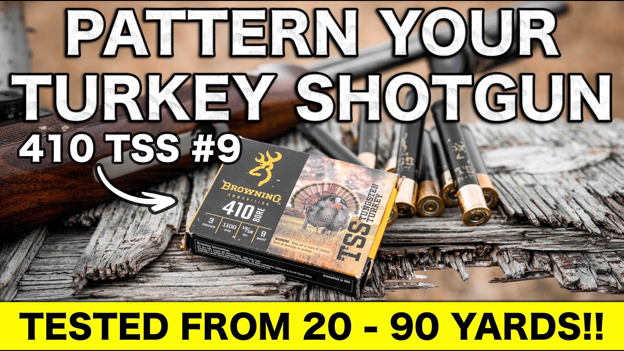 PATTERN YOUR TURKEY SHOTGUN!! We Tested the 410 from 20 to 90 Yards! # ...