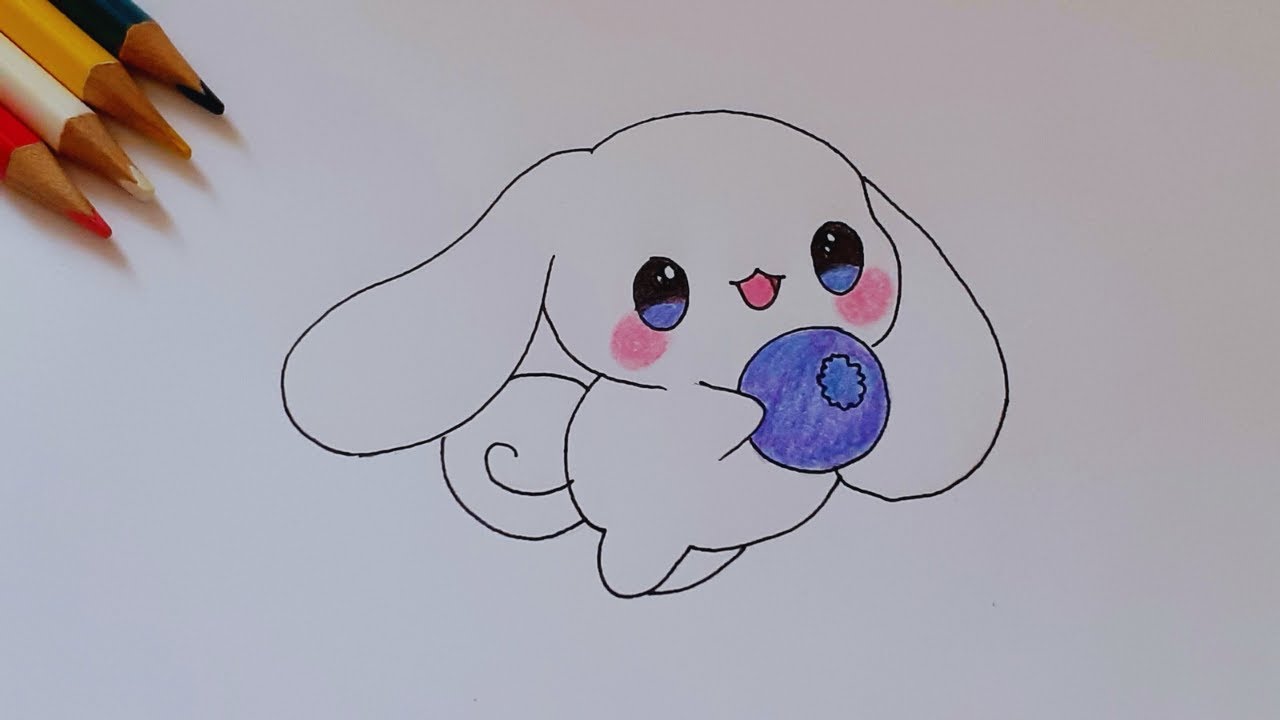 How to draw cinnamoroll easy with blueberries||sanrio charmmy kitty ...