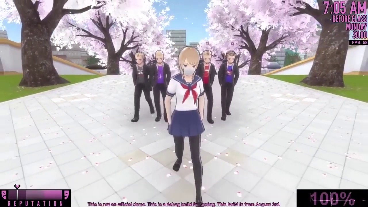 [NAPISY PL] Joining The Delinquent Gang in Yandere Simulator - YouTube