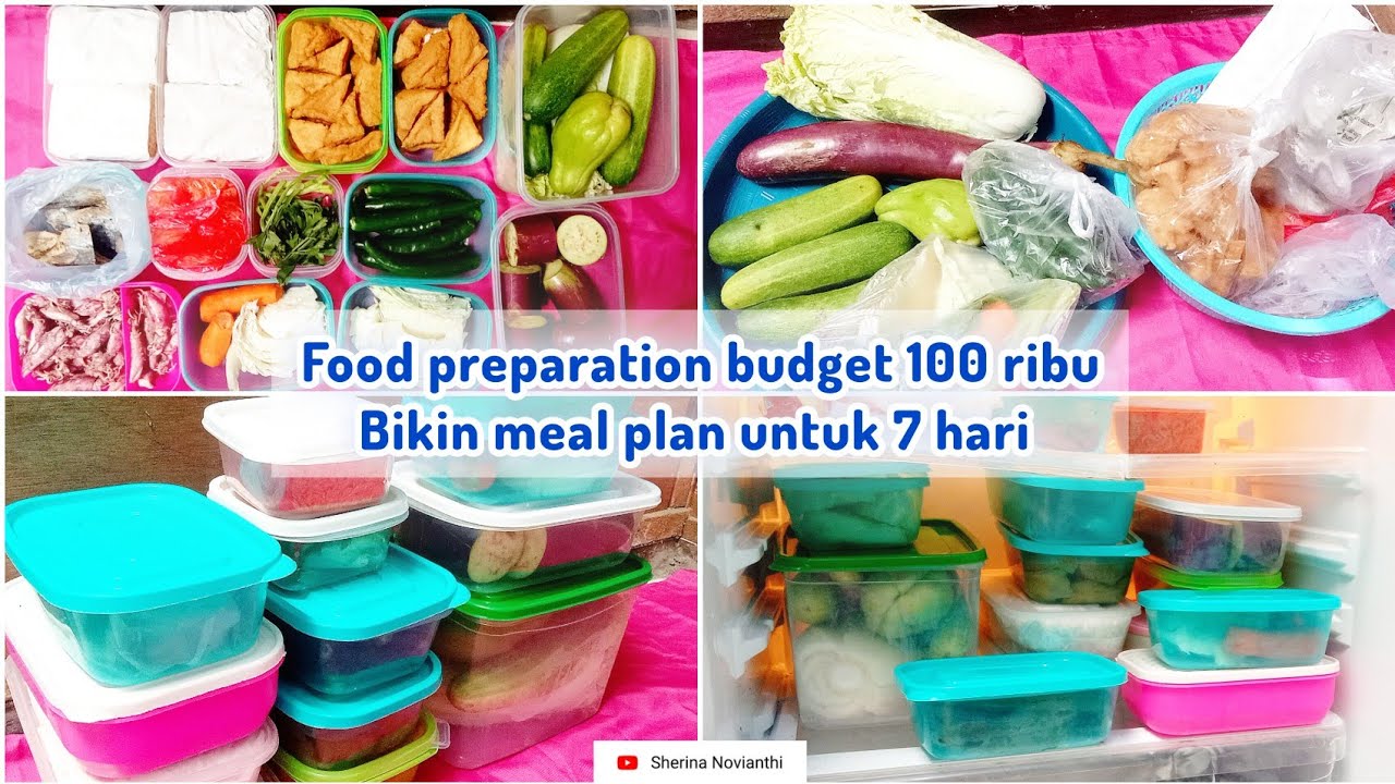 FOOD PREPARATION BUDGET 100 RIBU UNTUK STOK 1 MINGGU. SPILL IDE MENU ...