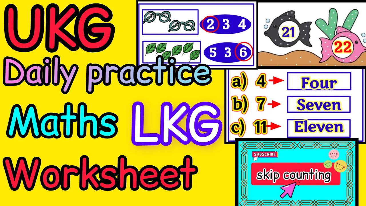 Daily Practice Ukg Maths Worksheets/UkG Worksheets/Lkg Worksheets # ...