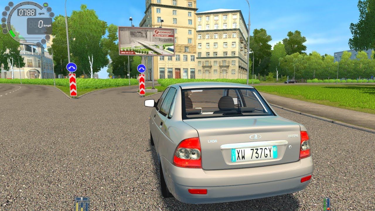 Lada Priora Sedan - City Car Driving | Gameplay - YouTube
