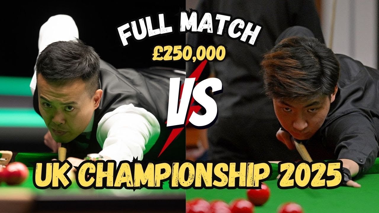 Marco Fu vs Wang Yuchen 2025 Snooker UK Championship Qualifiers - Full ...
