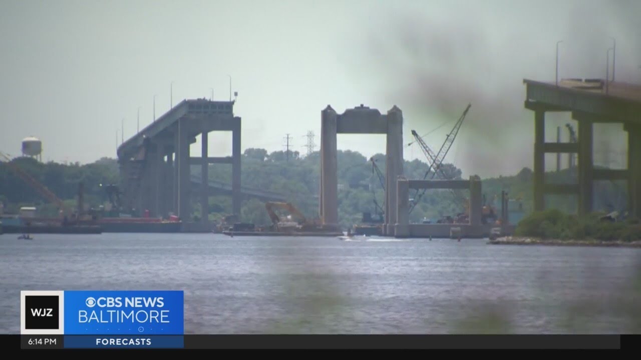 Marylanders react to start of Key Bridge rebuild process - YouTube