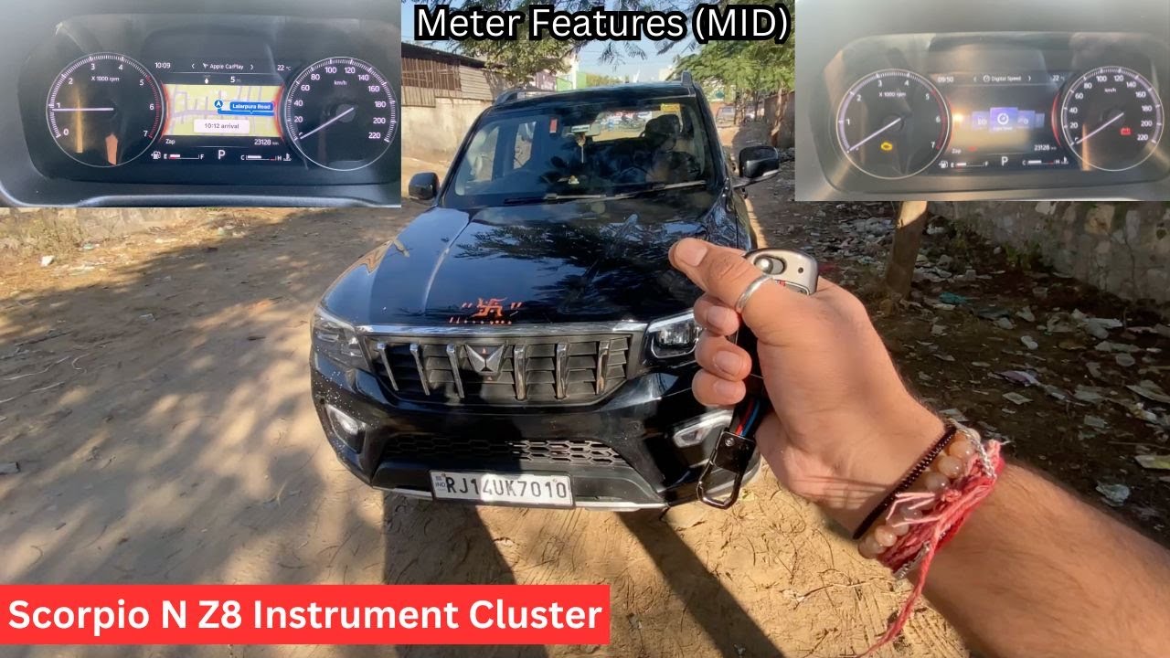 Scorpio N Z8 Instrument Cluster | Scorpio N - Meter Features (MID ...