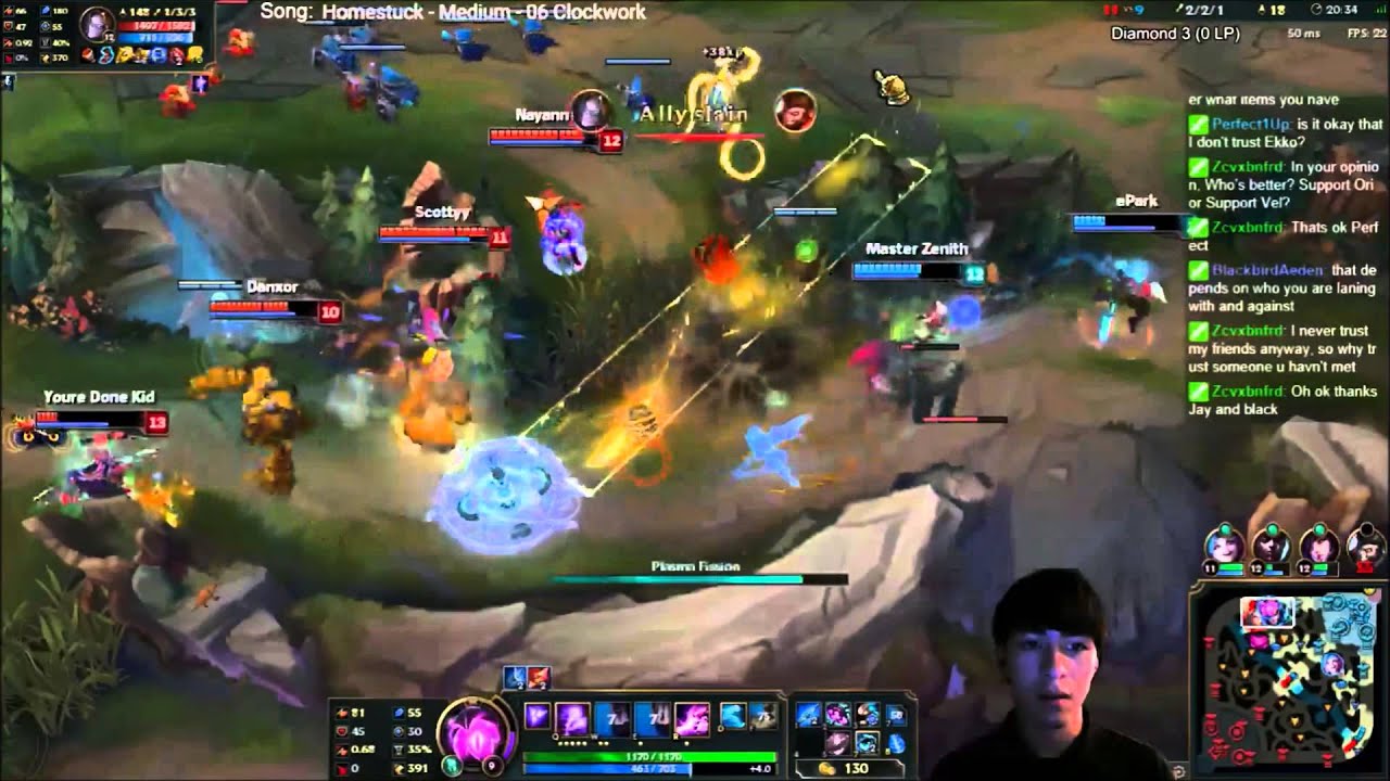 Diamond Support Vel'koz (1) [S5 Game] - YouTube