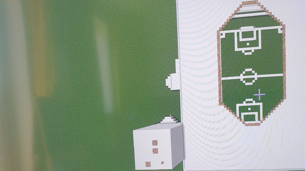 how to build a football stadium in minecraft 2 - YouTube