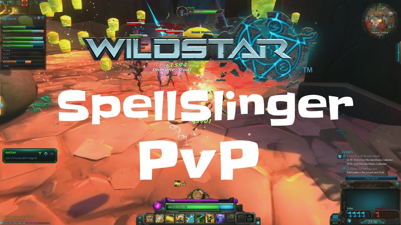 WildStar PvP Gameplay : Walatiki Temple, Spellslinger Healing Spec ...