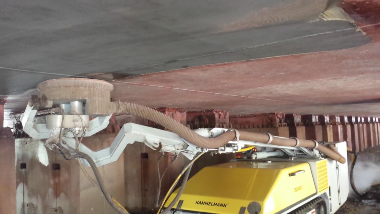 Hydroblasting fondi nave - Dockboy - YouTube