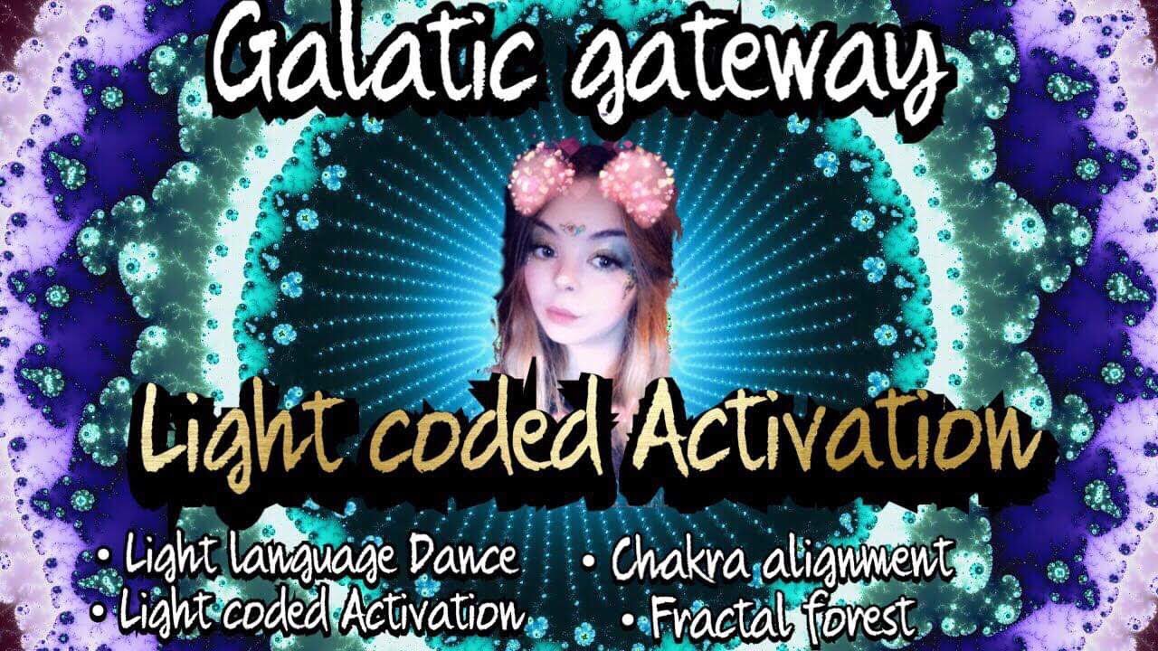 Light language, cosmic light code activation, free flow dance. Fractal ...