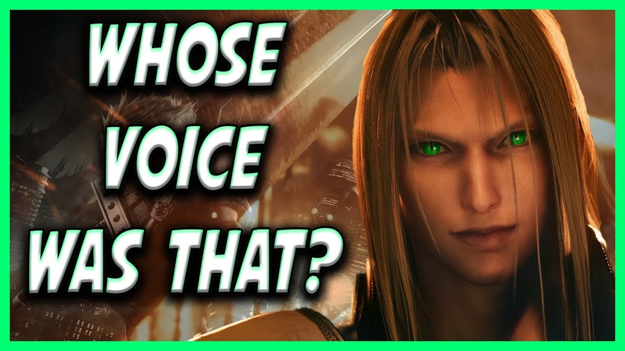 FF7 Remake: Whose Voice Was Sephiroth Using To Mock Cloud? - YouTube