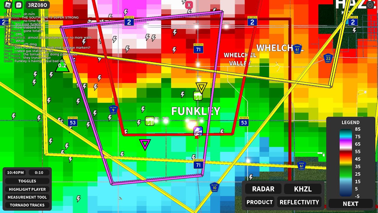Funkley hit by (pink tvs) EF4 Tornado | Twisted Roblox - YouTube