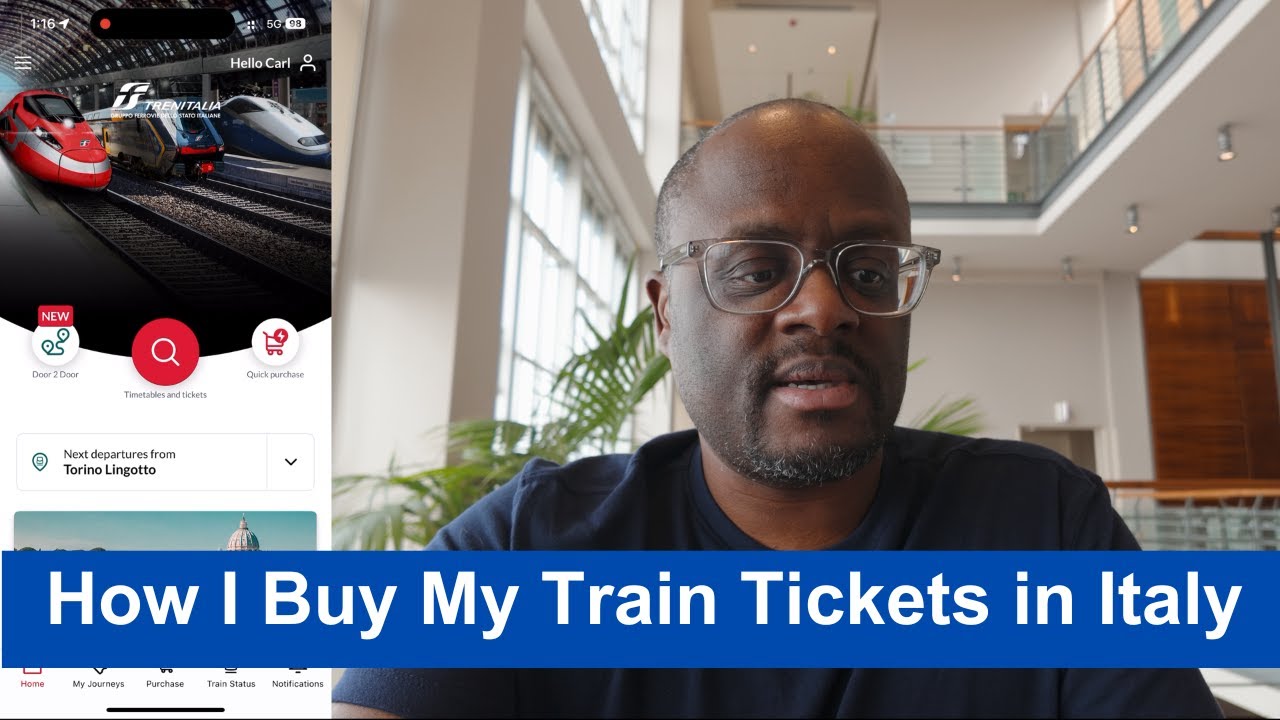 How to use the Trenitalia app to buy train tickets in Italy - YouTube