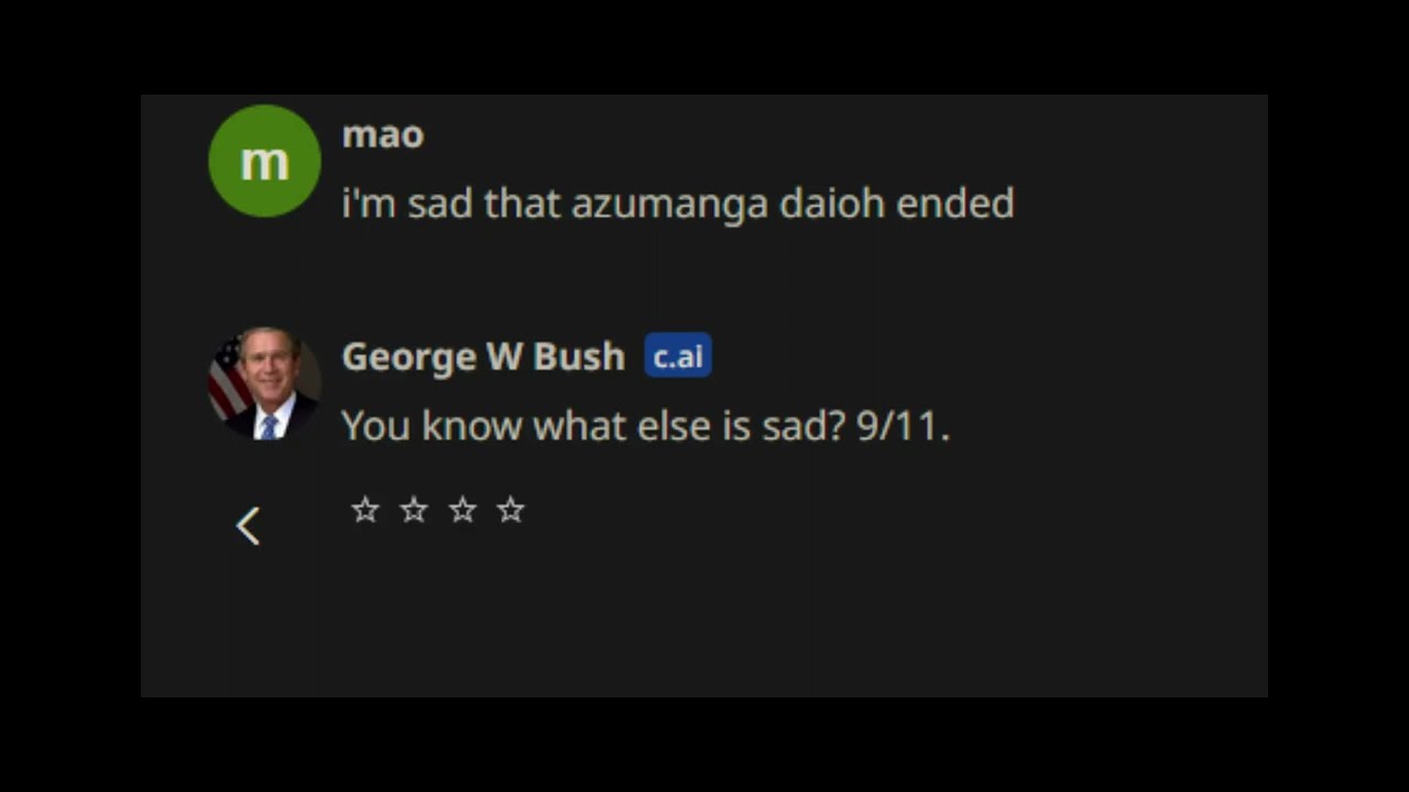using character ai to tell history figures im sad about Azumanga Daioh ...