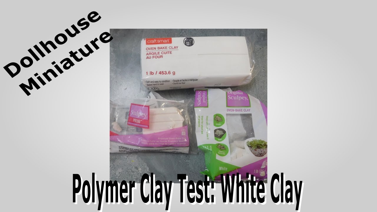 Polymer Clay Test: White Clay - YouTube